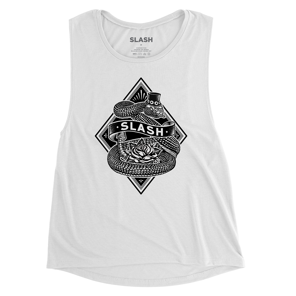 Slash Ladies Tank: Rose Snake Tank (Official Store) – Slash Merch
